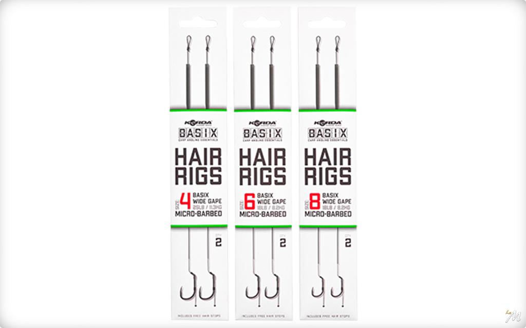 Korda Basix Hair Rig Wide Gape Terminali Pronti Pesca Carpfishing Carpa ...