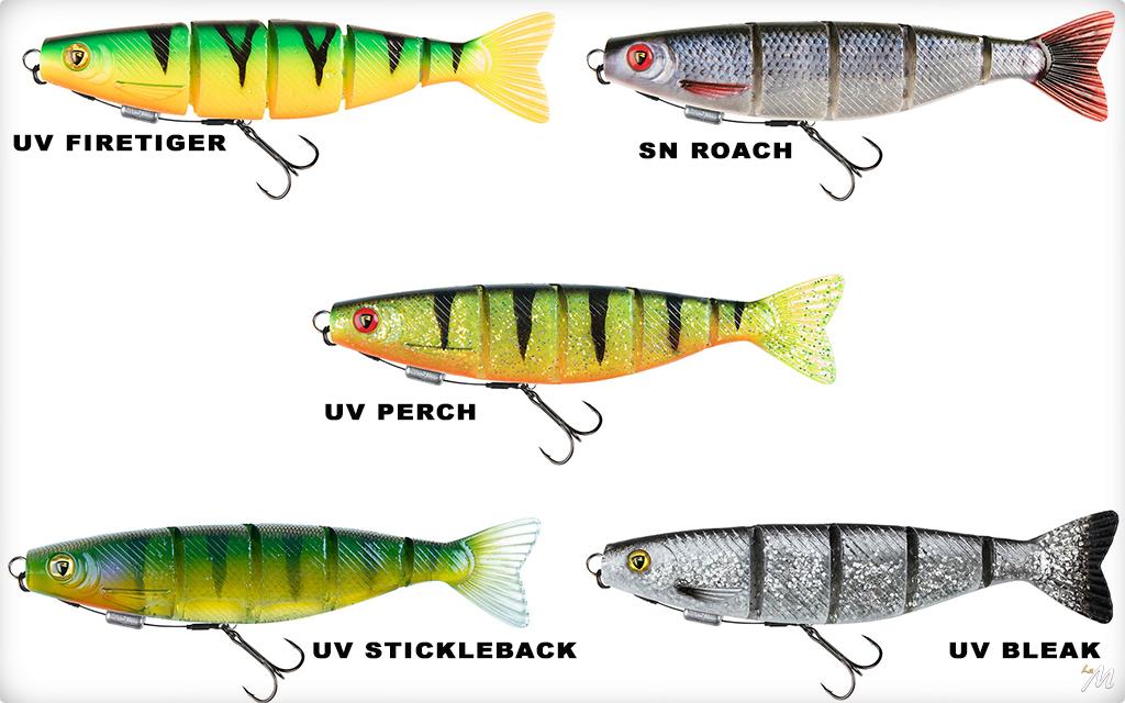 Fox Rage Pro Shad Jointed Loaded Artificiali Pesca Spinning Predatori Luccio Siluro Lago Fiume