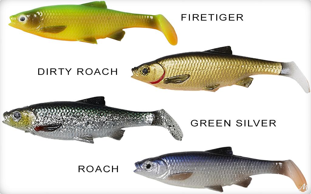 SavageGear 3D Roach Paddle Tail Artificiali Pesca Spinning Lago Fiume ...