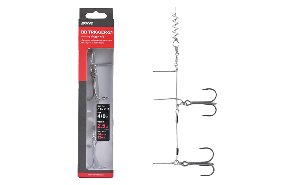 BKK BB Trigger-21 Stinger Rig Accessori Innesco Artificiali Pesca ...