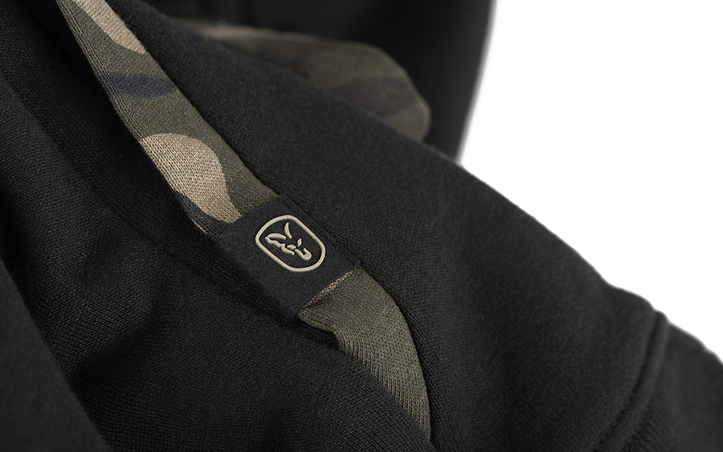 Fox Felpa con Cerniera Black Camo Print Abbigliamento Pesca Carpfishing ...