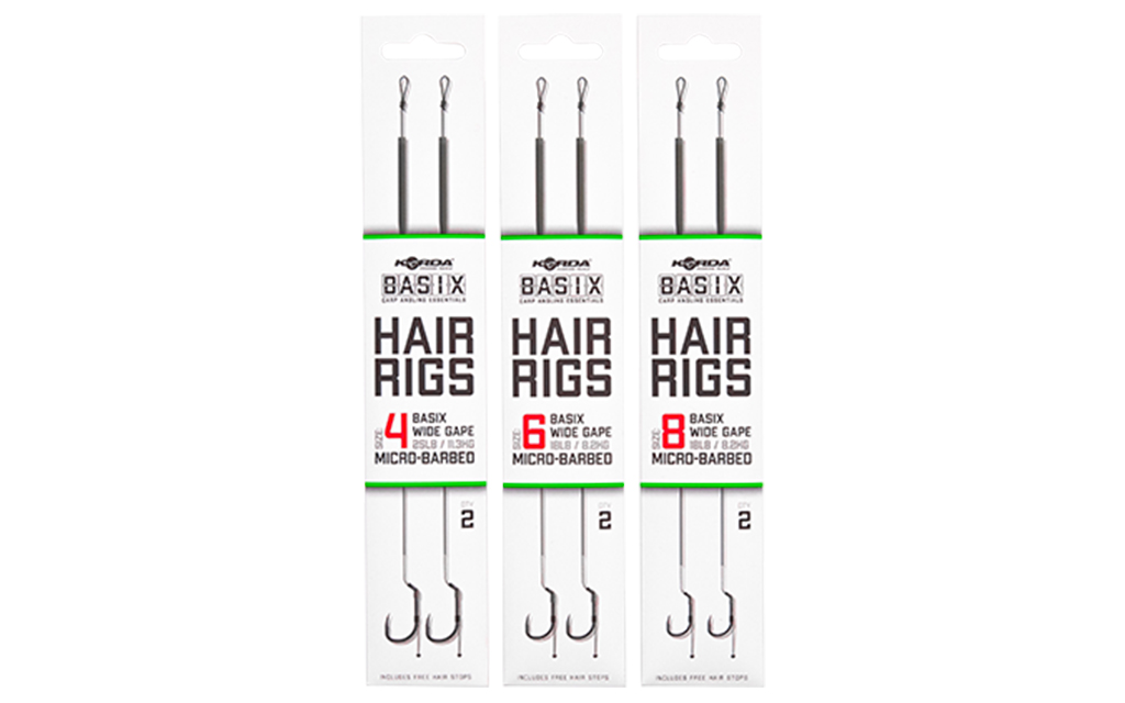 Korda Basix Hair Rig Wide Gape Terminali Pronti Pesca Carpfishing Carpa ...