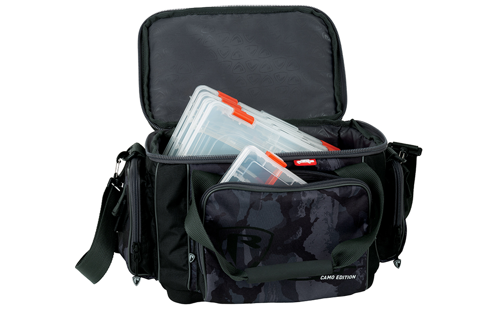 Fox Rage Voyager Camo Medium Carrybag Pesca Spinning Luccio Siluro ...